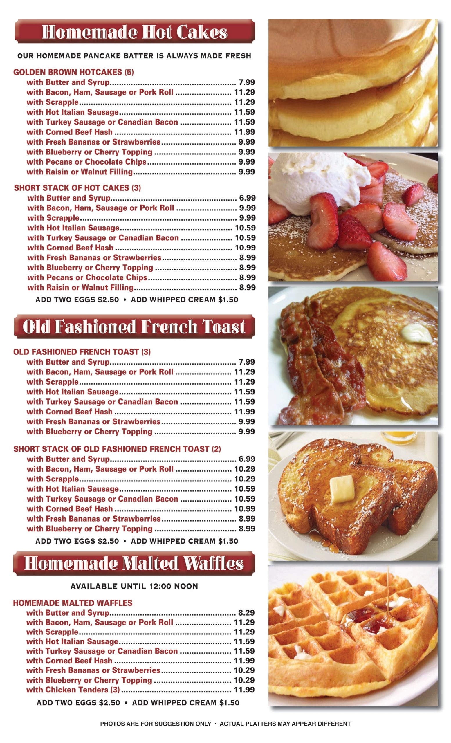 Breakfast Menu | Medport Diner, Medfort New Jersey Diner