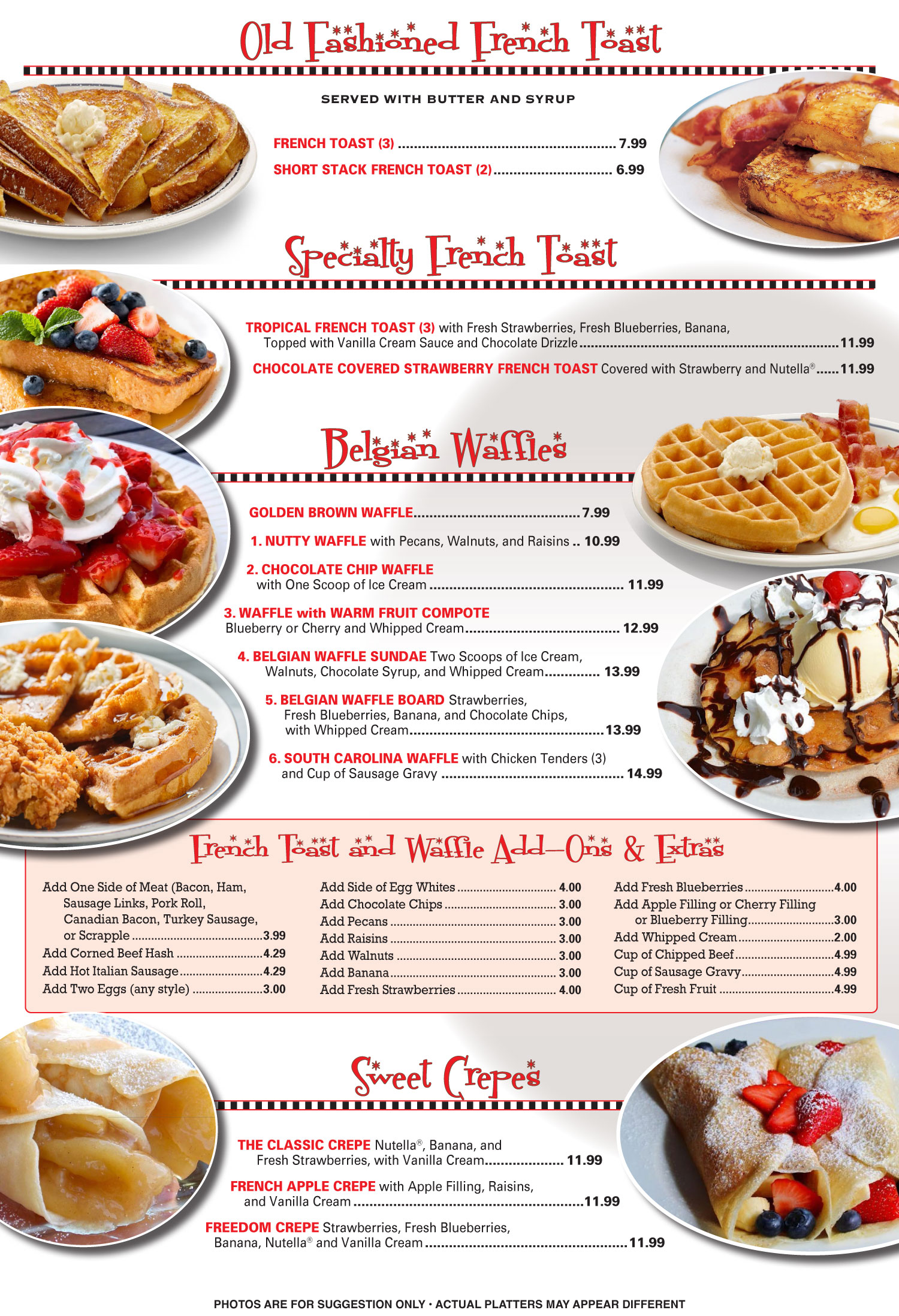 Williamstown Breakfast Menu | Pandora Diner, New Jersey Diners