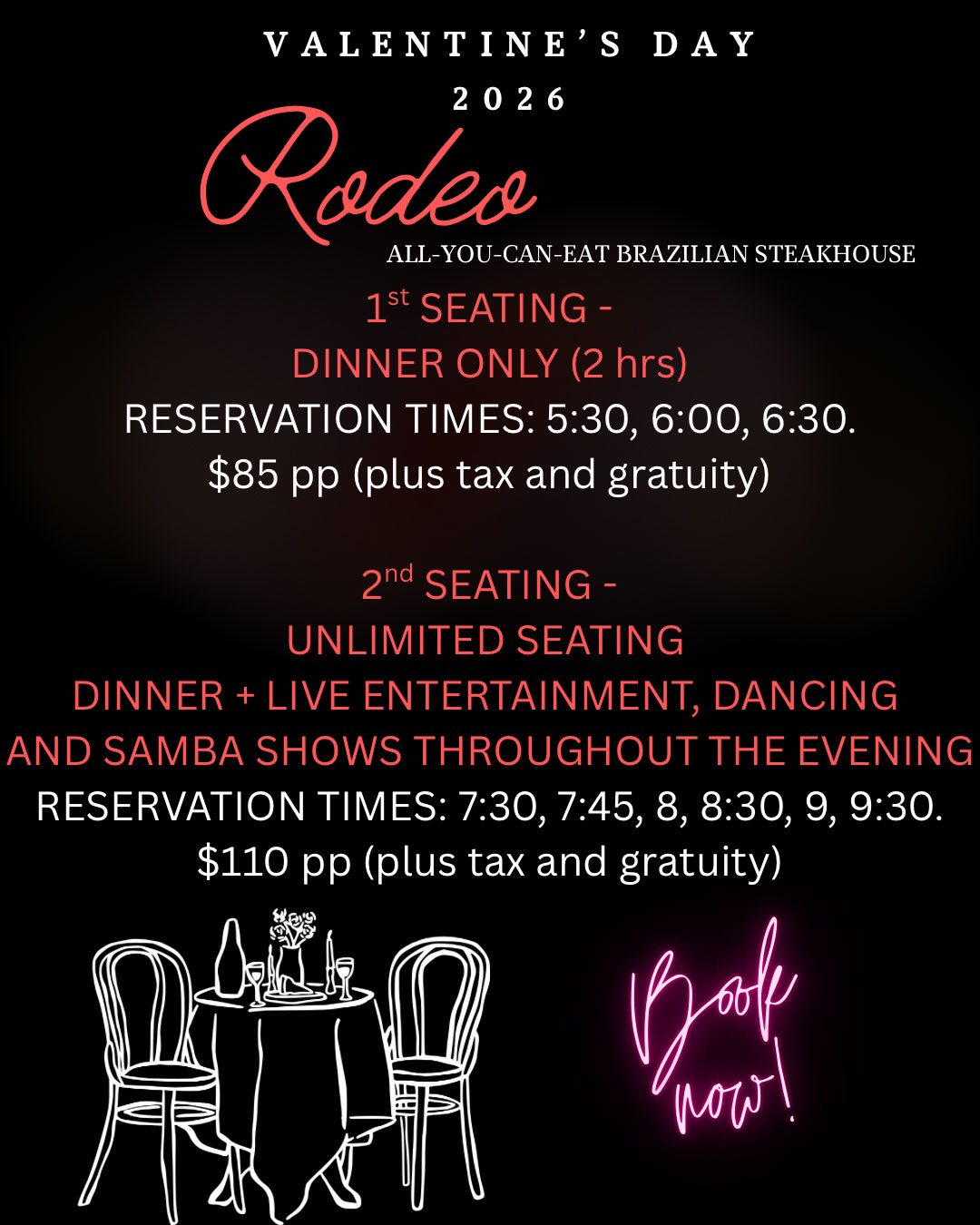 Menu | Rodeo Brazilian Steakhouse Rodizio | Toronto, ON