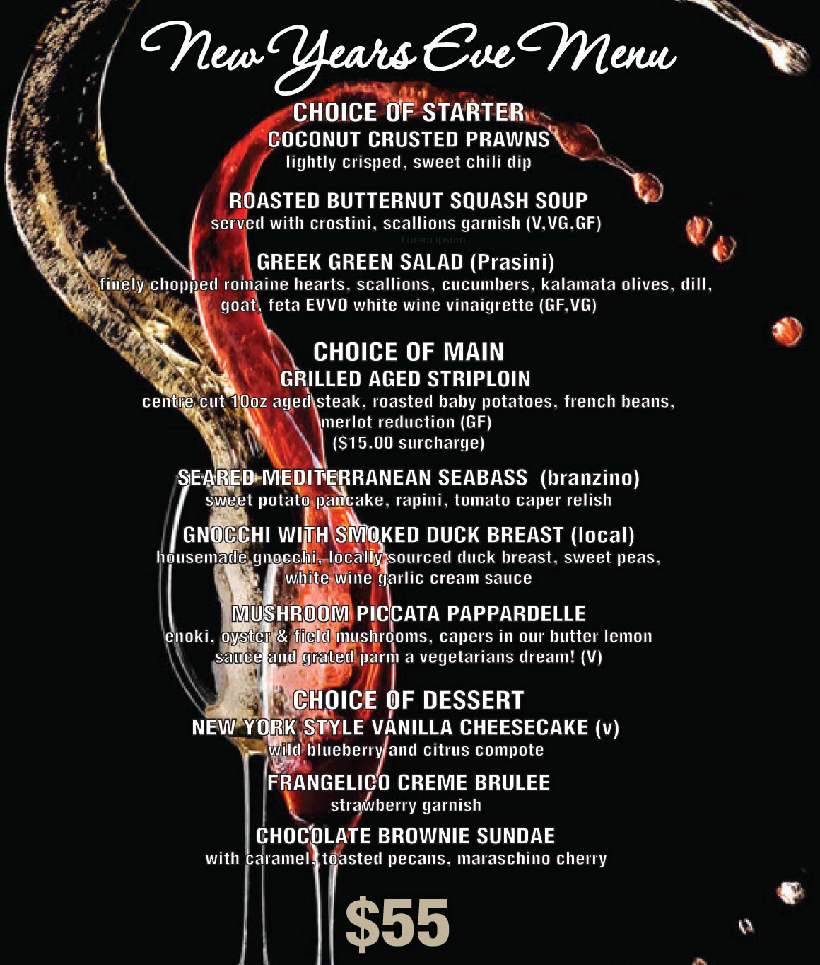 Menus | The Blake House | Toronto, ON | (416) 975-1867